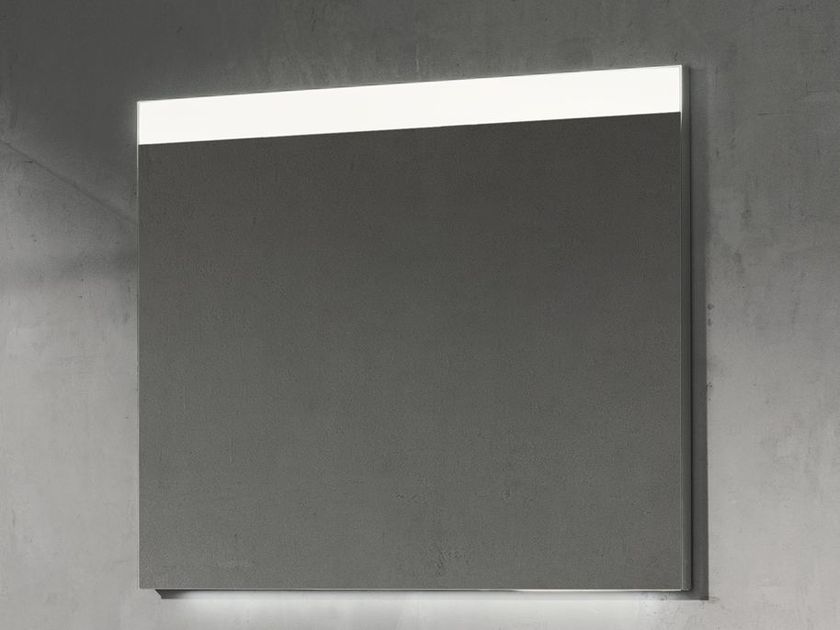 COMFORT 81226 Square wall-mounted mirror with integrated lighting By Roca