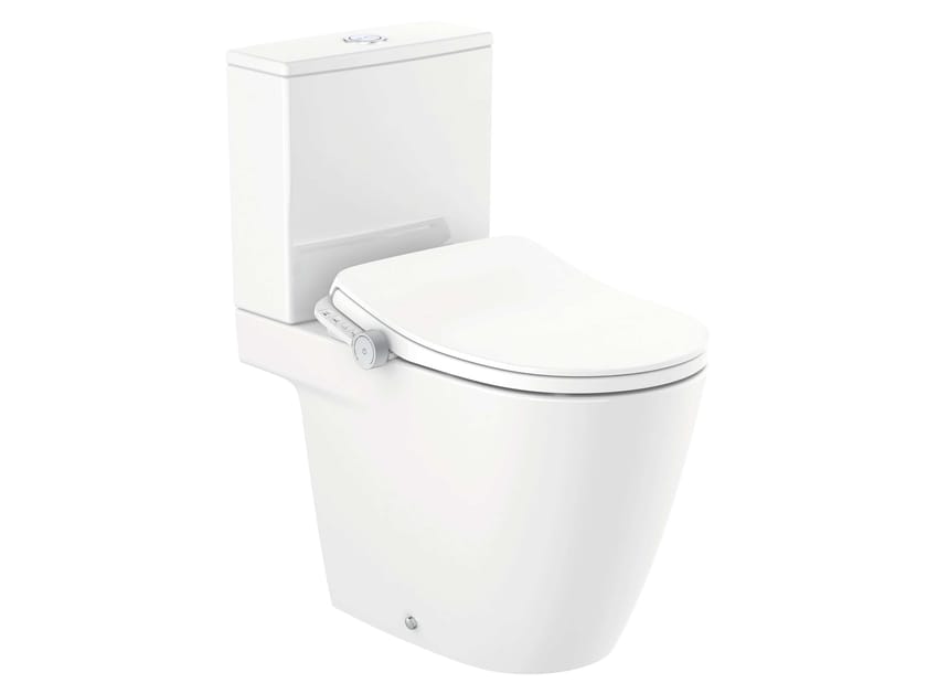 IN-WASH® ONA 803151..1 Floor mounted rimless ceramic toilet with bidet ...