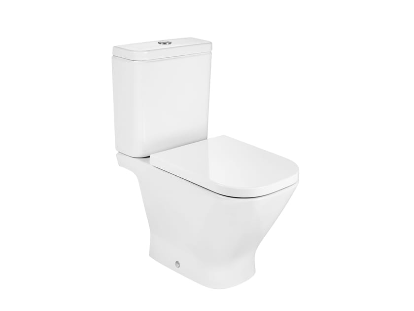 SQUARE 34247 Rimless porcelain toilet By Roca