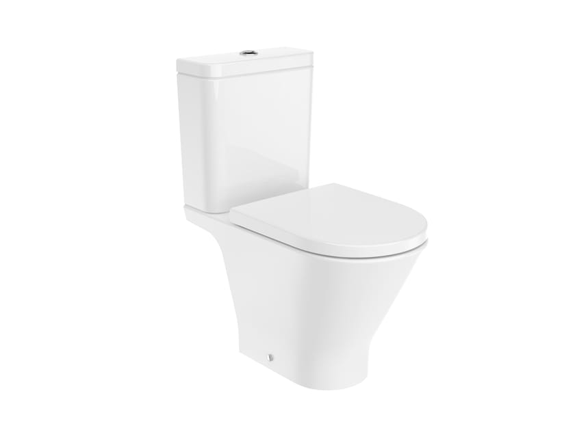ROUND 3420N8..0 Rimless porcelain toilet By Roca