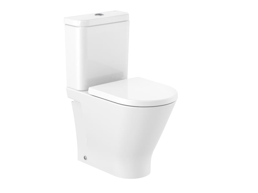 ROUND 3420NJ..0 Rimless porcelain toilet By Roca