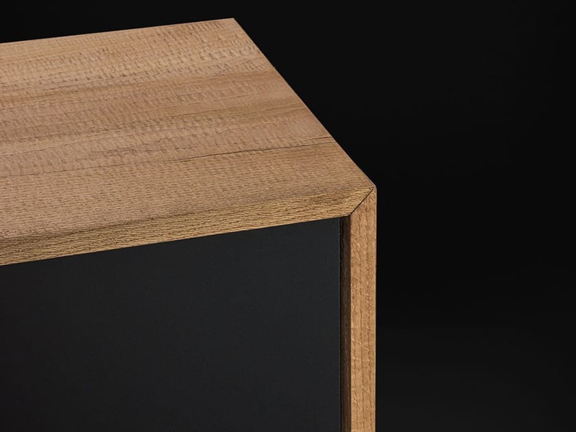 Oakwood and iron sideboard 边柜 By Bruno Spreafico