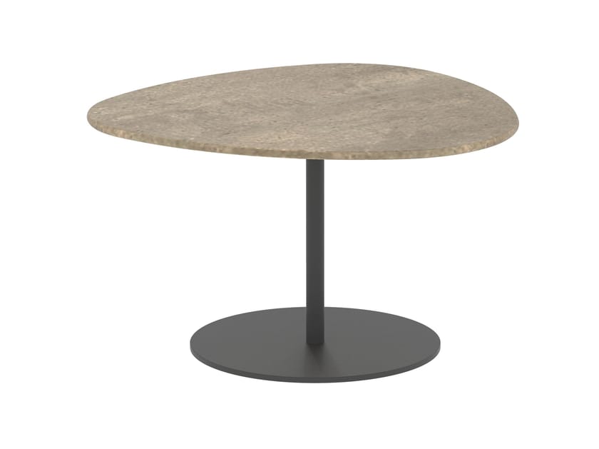 BUTLER Triangular ceramic garden side table By Royal Botania