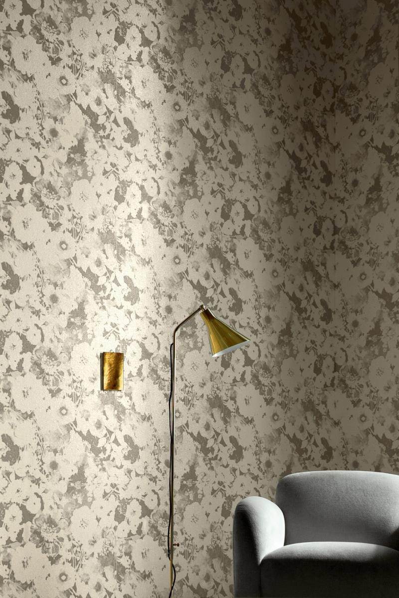 CHIAROSCURO WALL Wallpaper with floral pattern By Rubelli