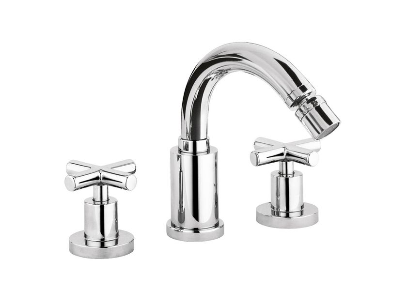 G3 - 7645/SC 3 hole countertop bidet tap with swivel spout By ...