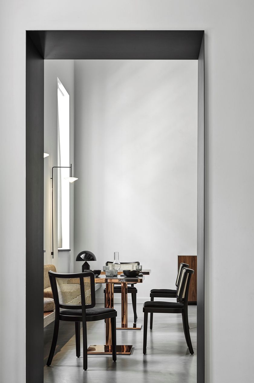 Vienna straw and bent wood chair SÖLDEN By Wiener GTV Design