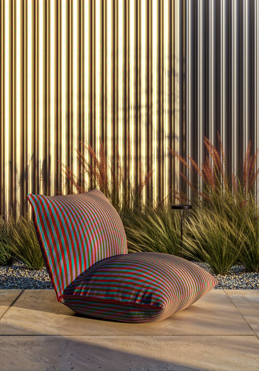 BREZZA RELAX Modular garden sofa in fabric By S-CAB