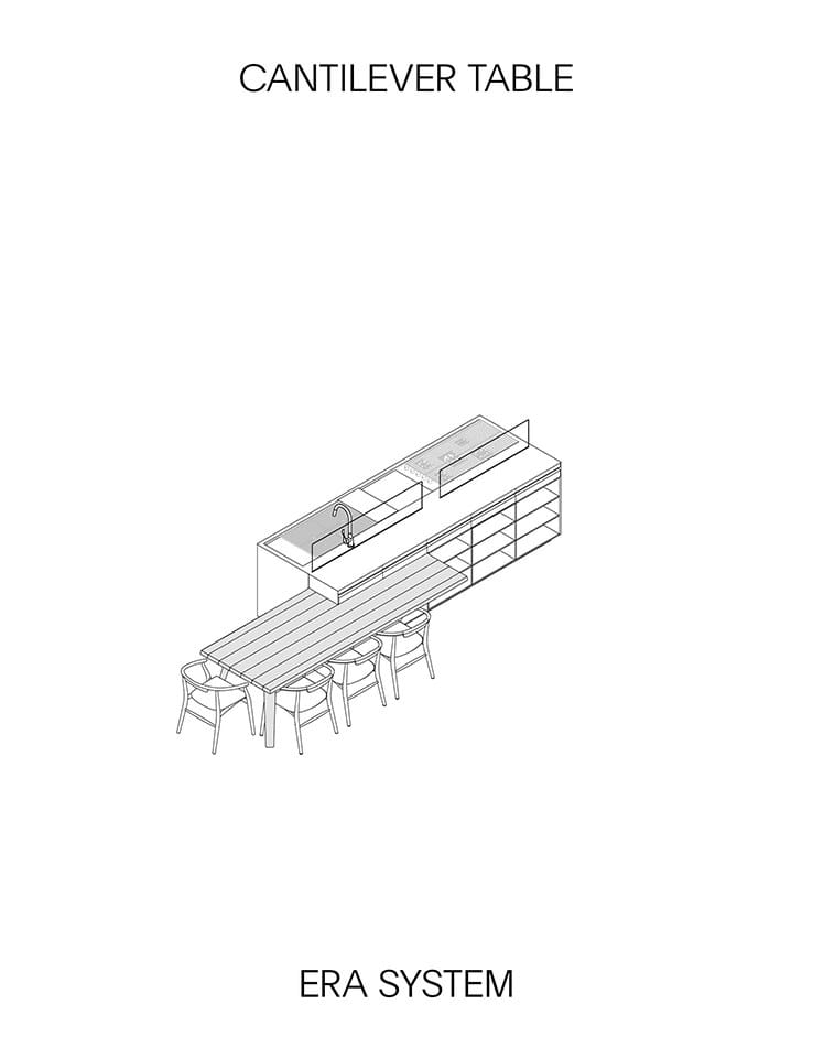 ERA SYSTEM Table By Arc linea Arredamenti | design Antonio Citterio