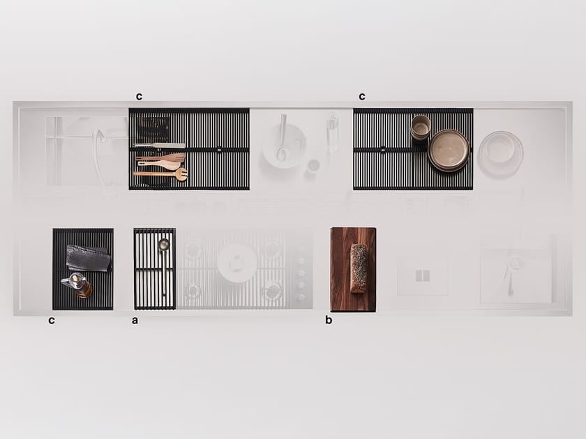 S4.2 WORKTOP WITH RECESS Kitchen worktop By Arc linea Arredamenti