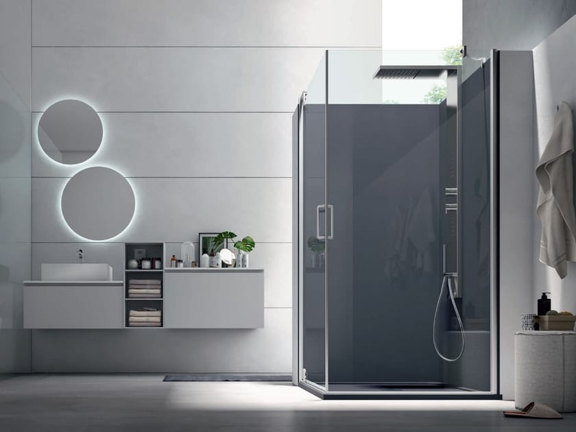 S6 PERFORMANCE - 120 X 80 | Box doccia con porta pivotante By Arcom