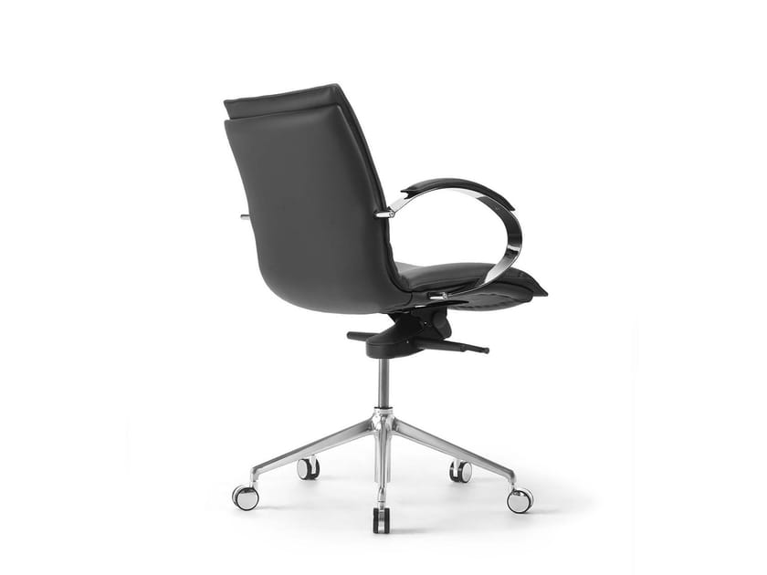SABAL Height-adjustable leather office chair By SITIA | design Fiorenzo ...