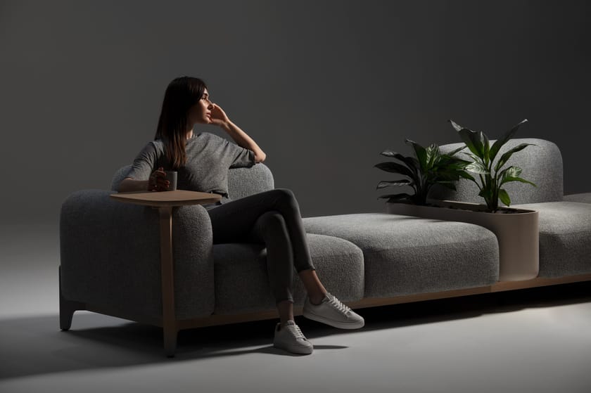 SABOT | 4 seater sofa By prostoria design Benjamin Hubert, Layer
