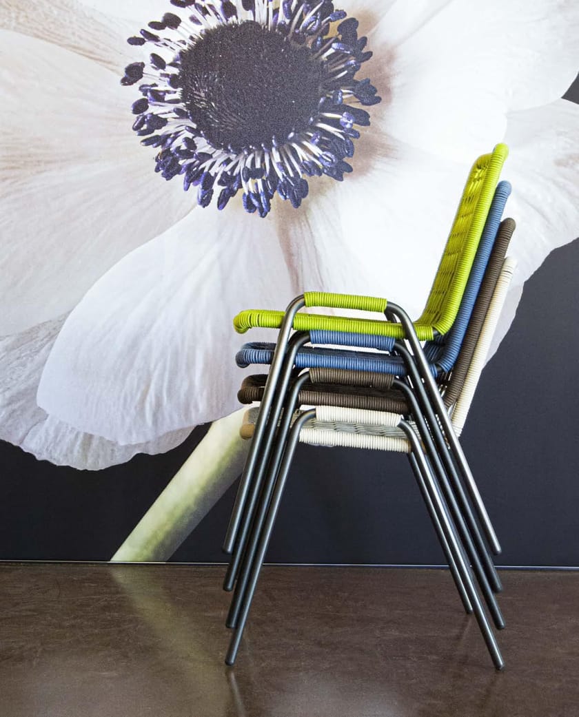 SAILOR Stackable nautical rope chair By Tonon | design Guggenbichler design