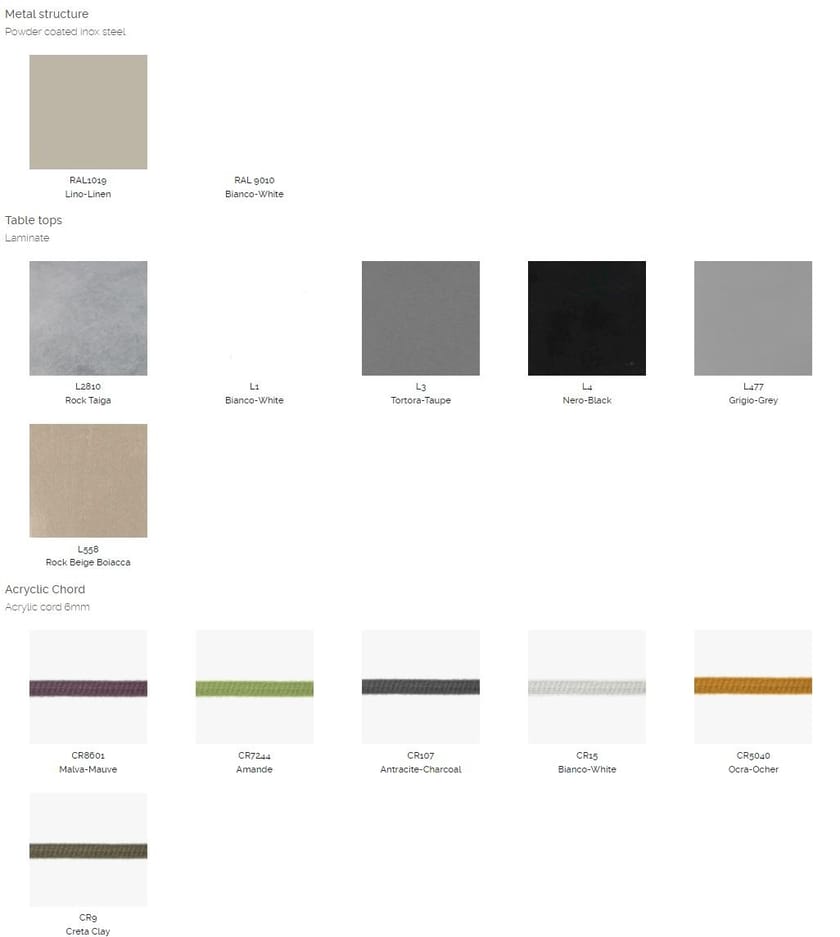 SALLY Rectangular laminate garden side table By Coro | design Riccardo Giovanetti