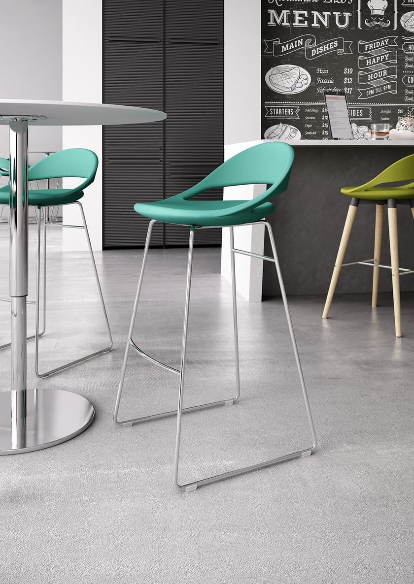 SAMBA | Sled base stool Samba Collection By Leyform design Stefano ...