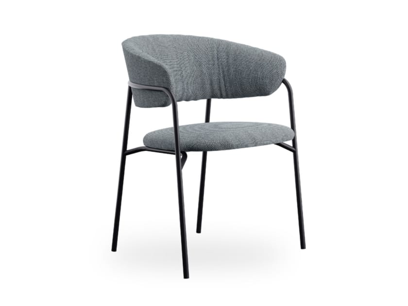 SAMURAI Upholstered fabric chair with armrests By ROSSIN | design ...