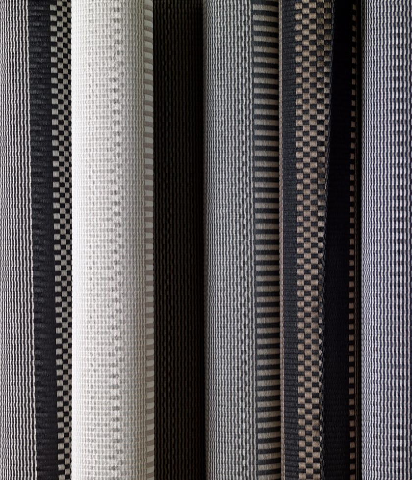 Striped paper yarn rug SAN FRANCISCO By Woodnotes design Ritva Puotila