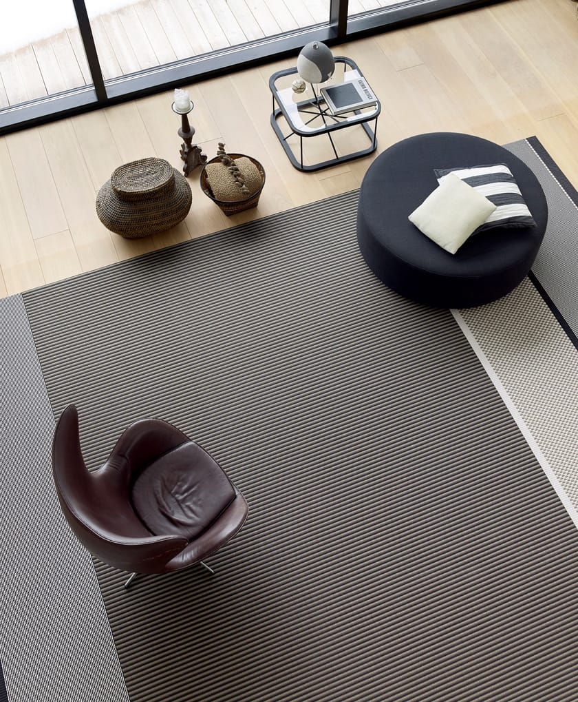 Striped paper yarn rug SAN FRANCISCO By Woodnotes design Ritva Puotila