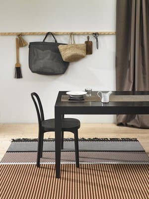 Striped paper yarn rug SAN FRANCISCO By Woodnotes design Ritva Puotila