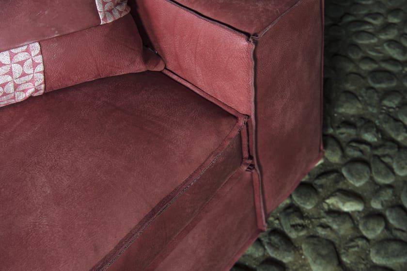 SANDY-C | Canapé d'angle Canapé d'angle en cuir By Gobbo Salotti | design Davide Longhi