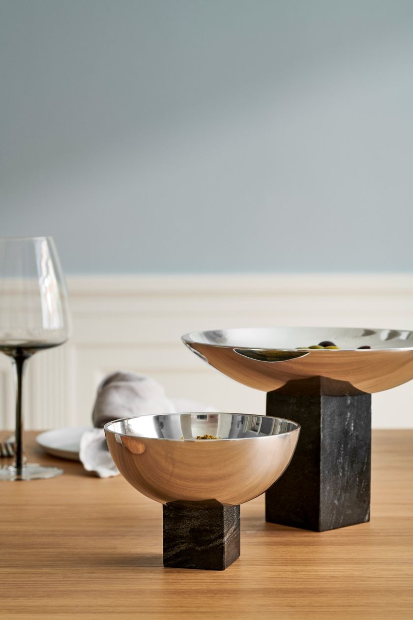 Centerpiece in cast steel and stone SAPOTO By Gejst design Kasper Friis ...