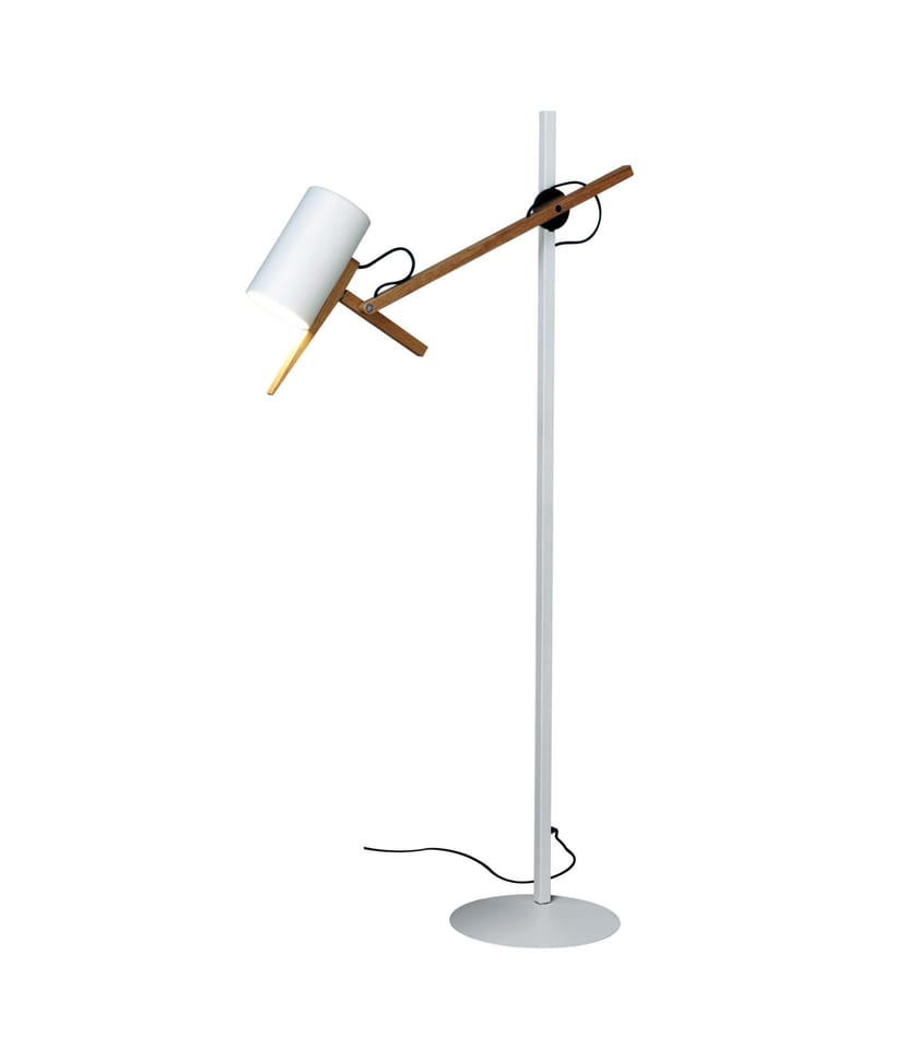 SCANTLING Lampada da terra in metallo e legno By Marset | design ...