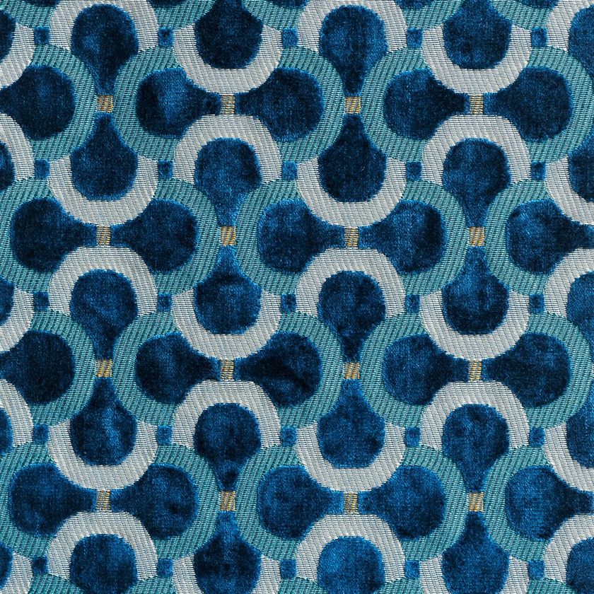 SCARABEO Jacquard upholstery fabric with graphic pattern By Dedar