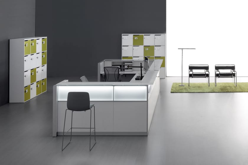 LED reception desk By DVO design Antonio Morello