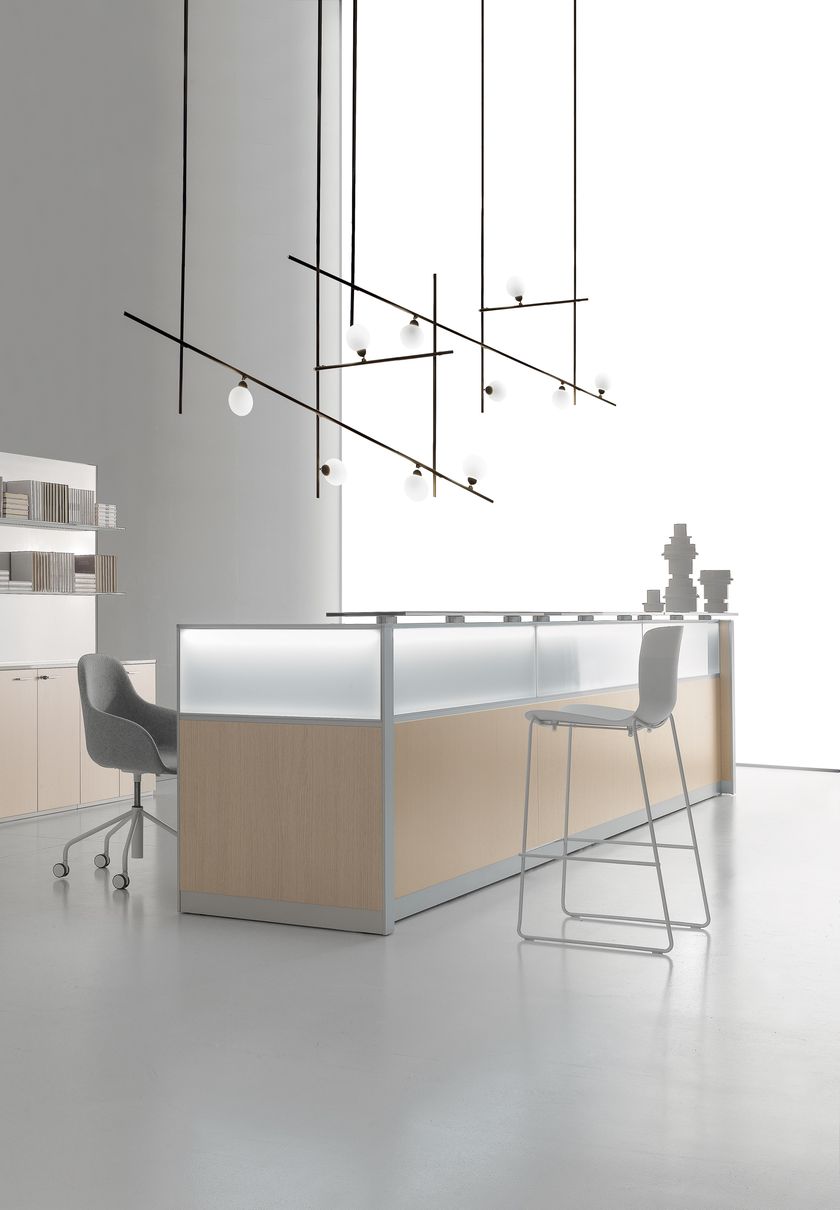 LED reception desk By DVO design Antonio Morello