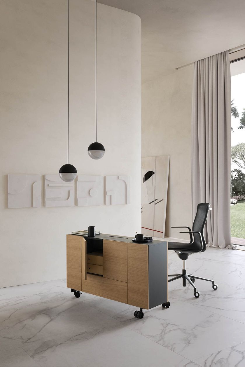 SCRIVANIA MOBILE SCRIVANIE Rectangular wooden writing desk with ...