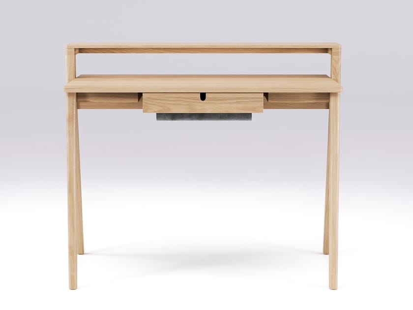 SECRETA Wooden secretary desk with drawers By Wewood
