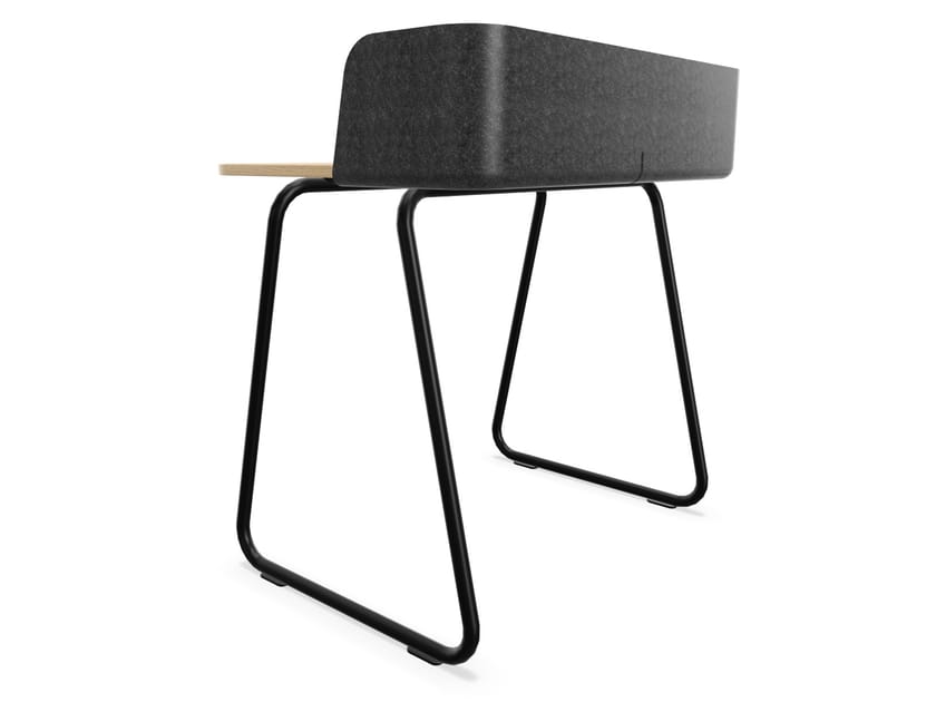 Desk with melamine top and felt screen SECRETAIR HOME By Sedus