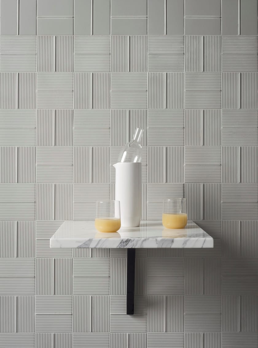 Revestimiento de pared 3D de gres porcelánico SEGMENTS By DECORATORI ...