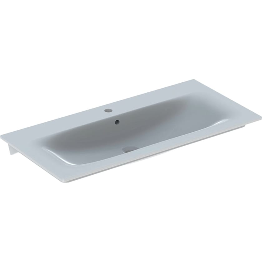 SELNOVA SQUARE Inset washbasin with overflow By Geberit