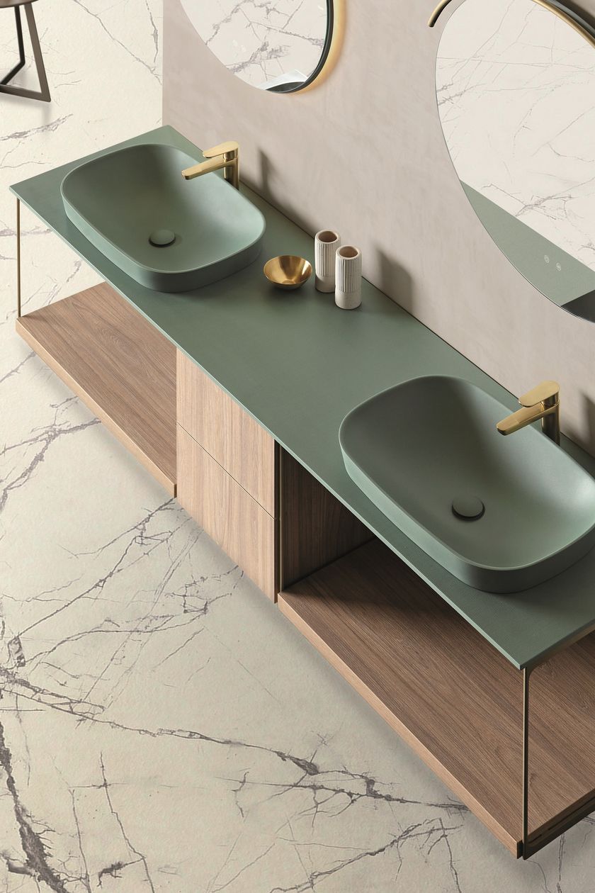 SEN | Double vanity unit Sen Collection By Fiora design Mario Ruiz
