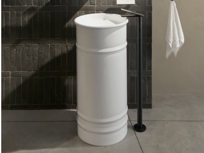 SEN Miscelatore per lavabo da terra in alluminio anodizzato By Agape ...