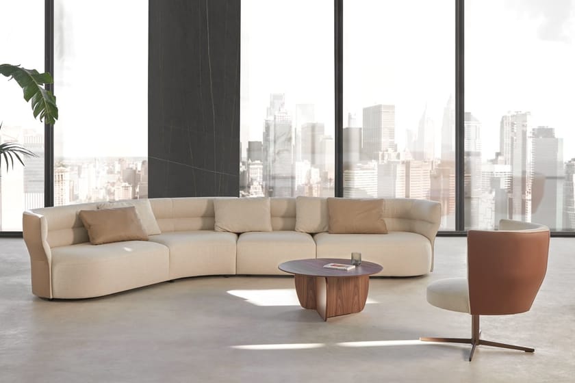 SENA Curved sofa By Punt | design Christophe Pillet