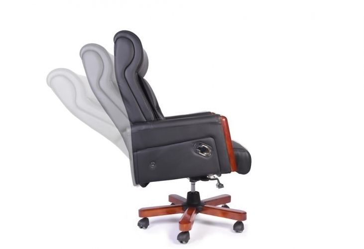 Leather executive chair with armrests SENATOR By Arrediorg.it®