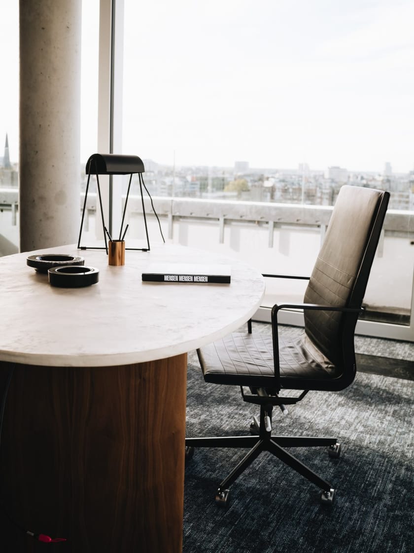 Wooden office desk / meeting table SENSES ROCK By Bulo design Nathalie ...