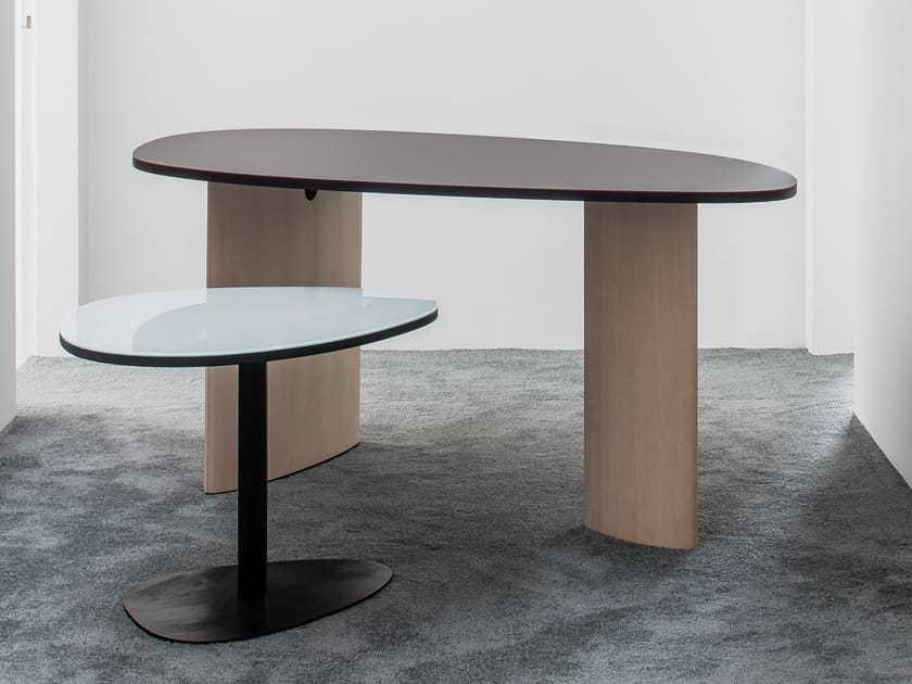 Wooden office desk / meeting table SENSES ROCK By Bulo design Nathalie ...