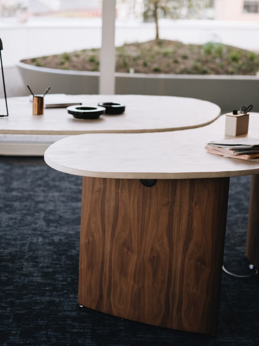 Wooden office desk / meeting table SENSES ROCK By Bulo design Nathalie ...