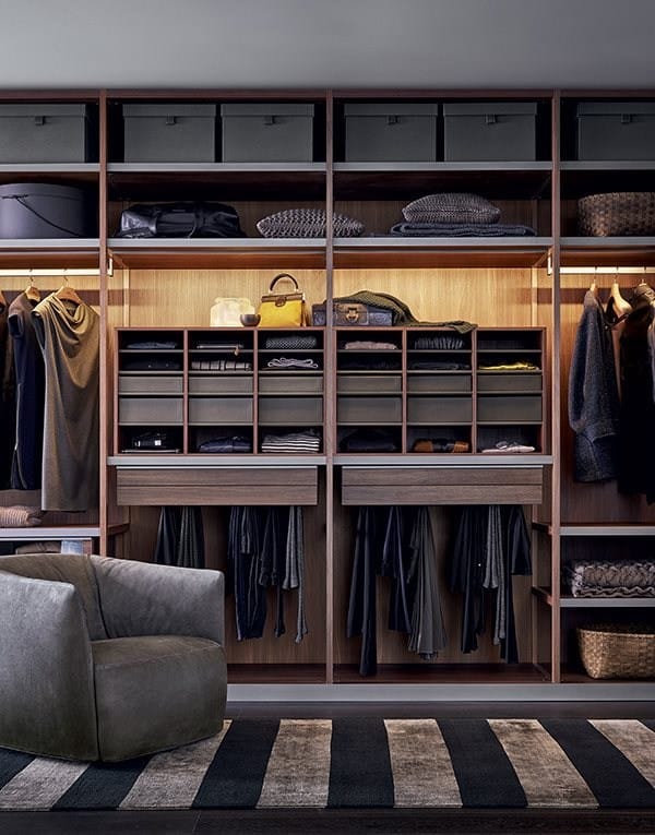 SENZAFINE Walk-in wardrobe By Poliform