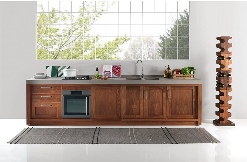 Solid wood fitted kitchen SEVEN DAYS By Riva 1920 design C.R.&S. RIVA1920
