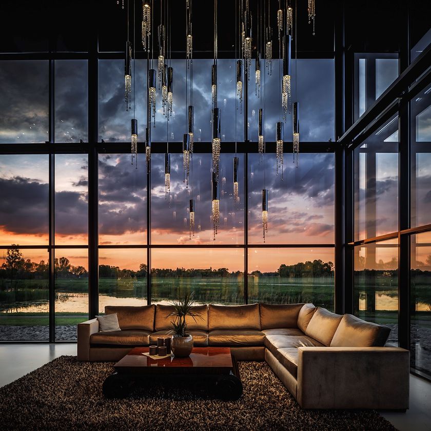 SEXY CRYSTALS SPECIALS LED metal pendant lamp By ILFARI
