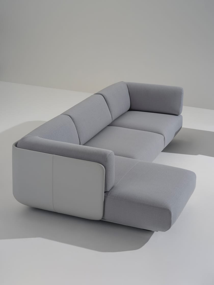 SHAAL | Sofa with chaise longue By Arper design Doshi Levien