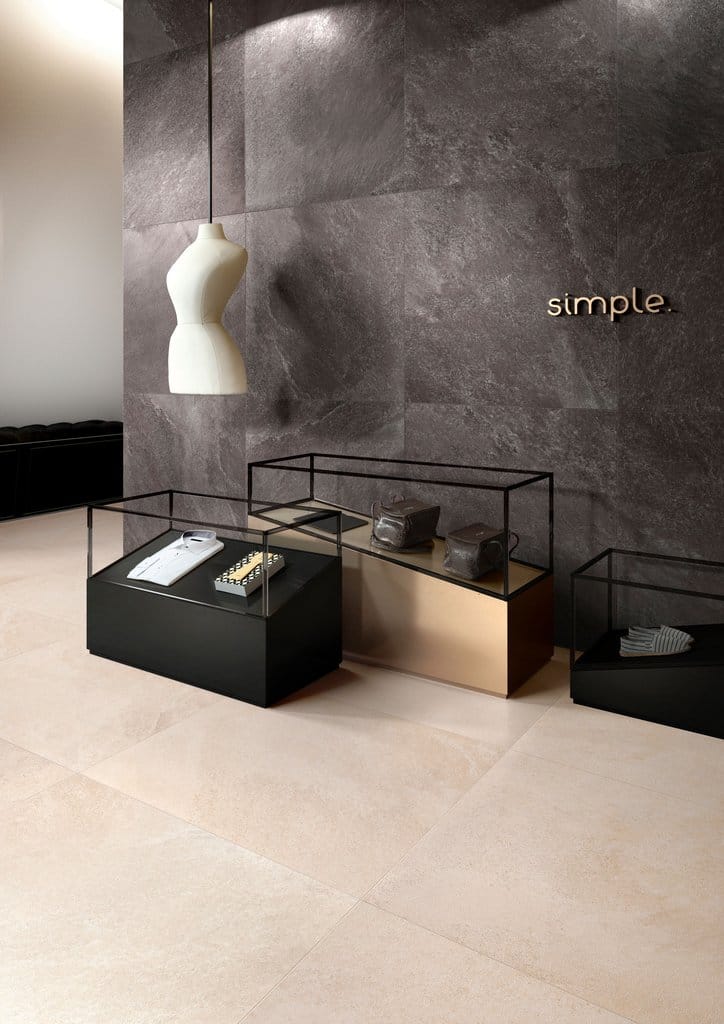 Pavimento/rivestimento in gres porcellanato effetto pietra SHADESTONE ...