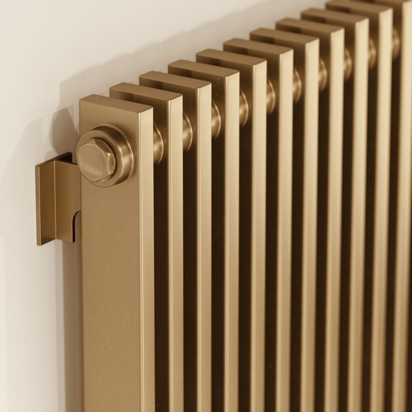 SHADOW Vertical wall-mounted decorative radiator By LUSSO