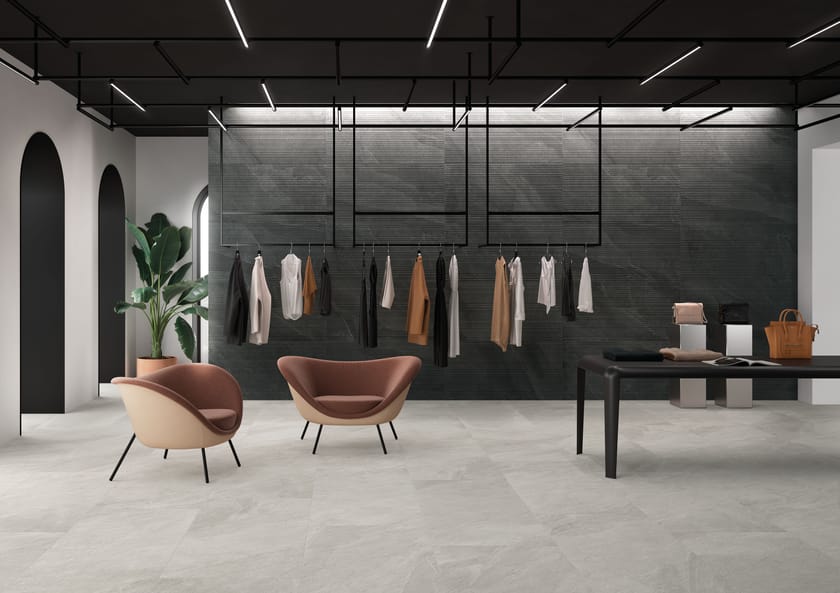 SHALE MOON Porcelain stoneware wall/floor tiles with stone effect By ...