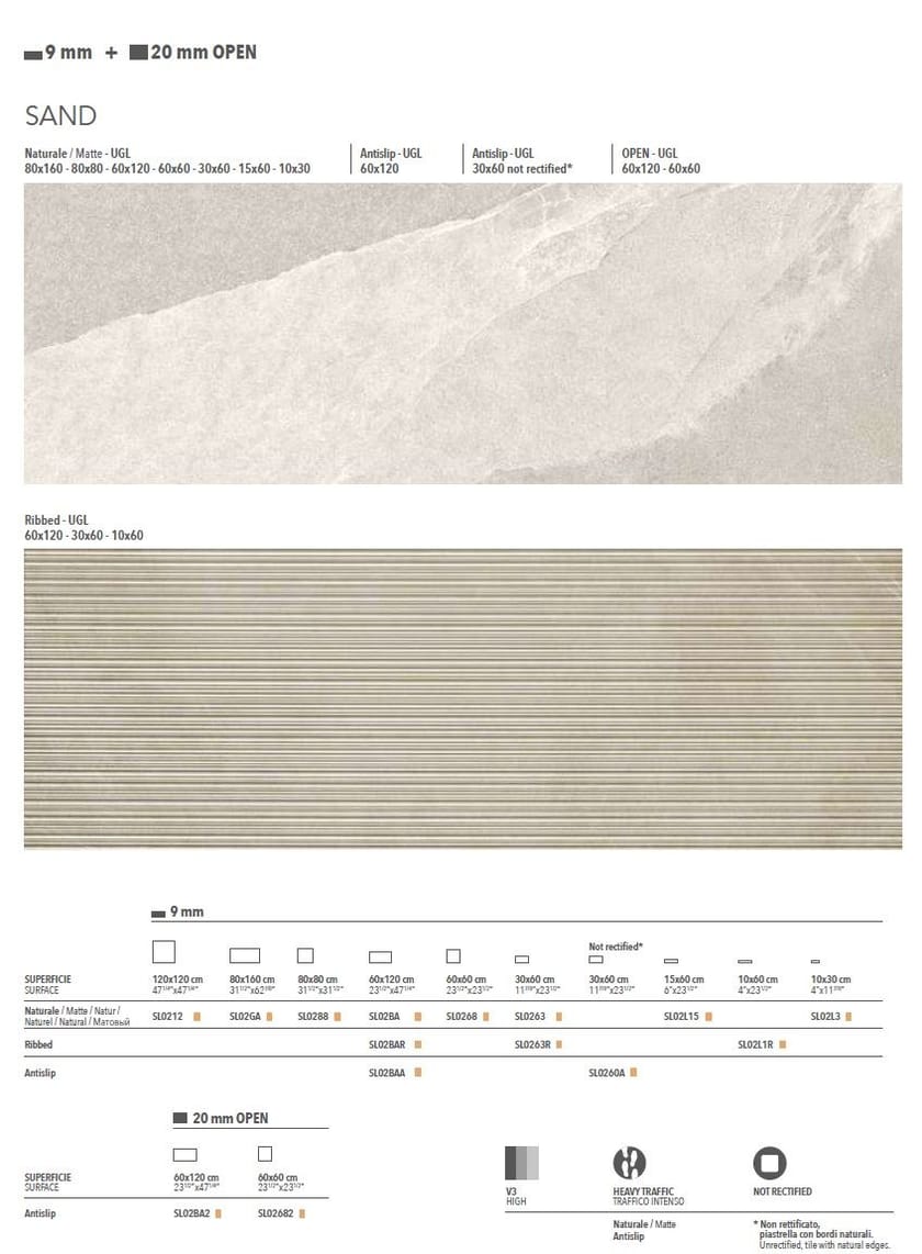 SHALE SAND Porcelain stoneware wall/floor tiles with stone effect By ...