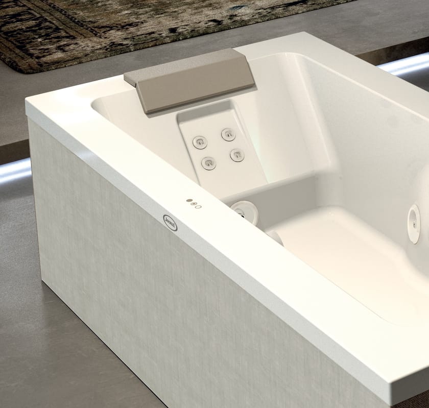 SHARP DOUBLE 2 seater hydromassage rectangular bathtub By Jacuzzi ...